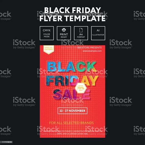 불타는 블랙 프라이데이 세일 디자인 전단지 템플릿 벡터 11월에 대한 스톡 벡터 아트 및 기타 이미지 11월 가격 개념 Istock