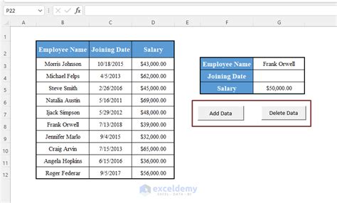 How To Create A Simple Database In Excel Vba Exceldemy
