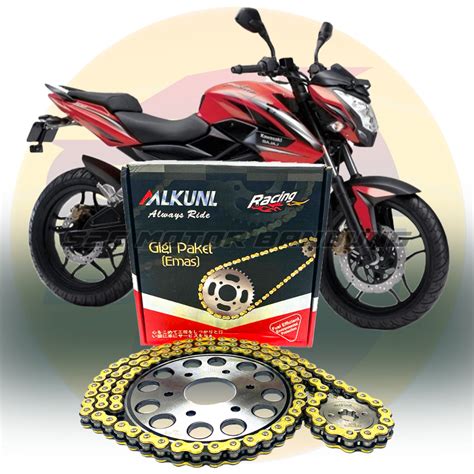 Jual Gear Paket Gearset Kawasaki Bajaj 200ns 200 N S Gold Model Sss 14t
