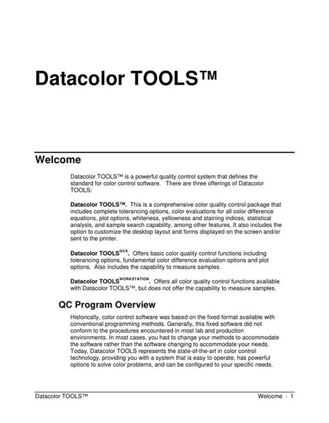 Tools Users Guide