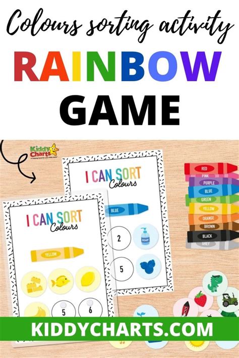 Colours Sorting Activity Rainbow Game Kiddycharts