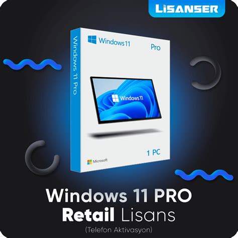 Windows Pro Retail Orijinal Lisans Anahtar Lisanser