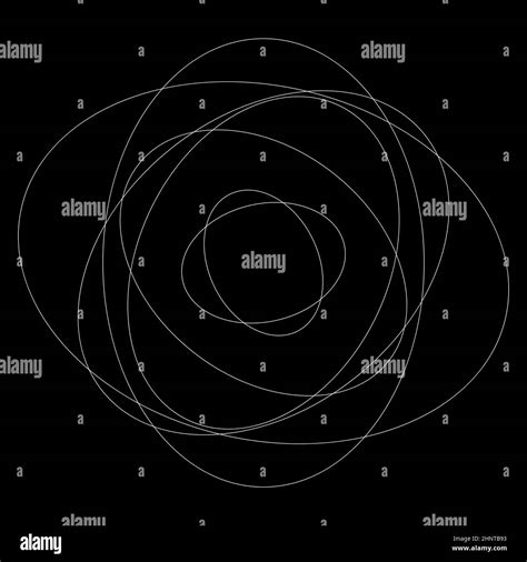 Abstract Random Circles Geometric Circular Element Stock Vector Illustration Clip Art