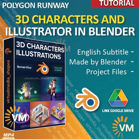 Jual Update Tutorial Blender 3d Characters And Illustrations Polygon