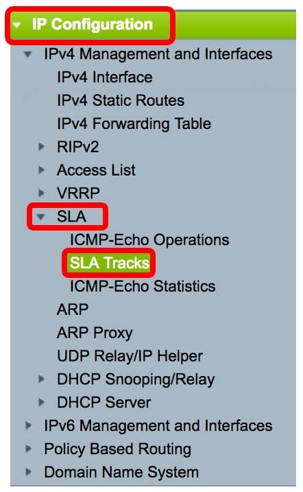 Configure Ip Sla Tracking For Ipv4 Static Routes On An Sg550xg Switch