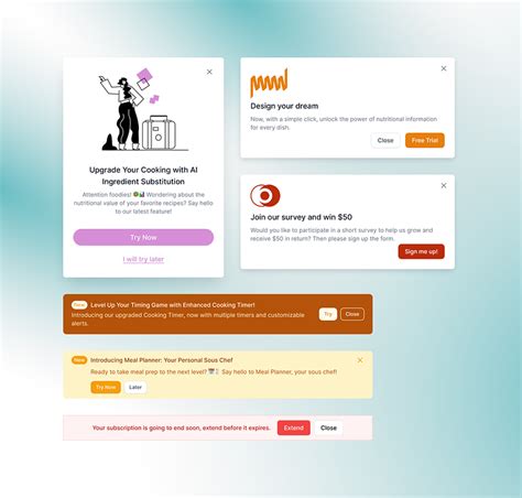 In App Modals And Alerts By Dayeon On Dribbble