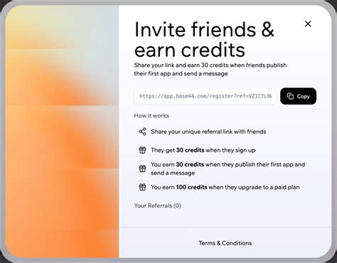 Invite Friends And Earn Credits Base44 Support Documentation