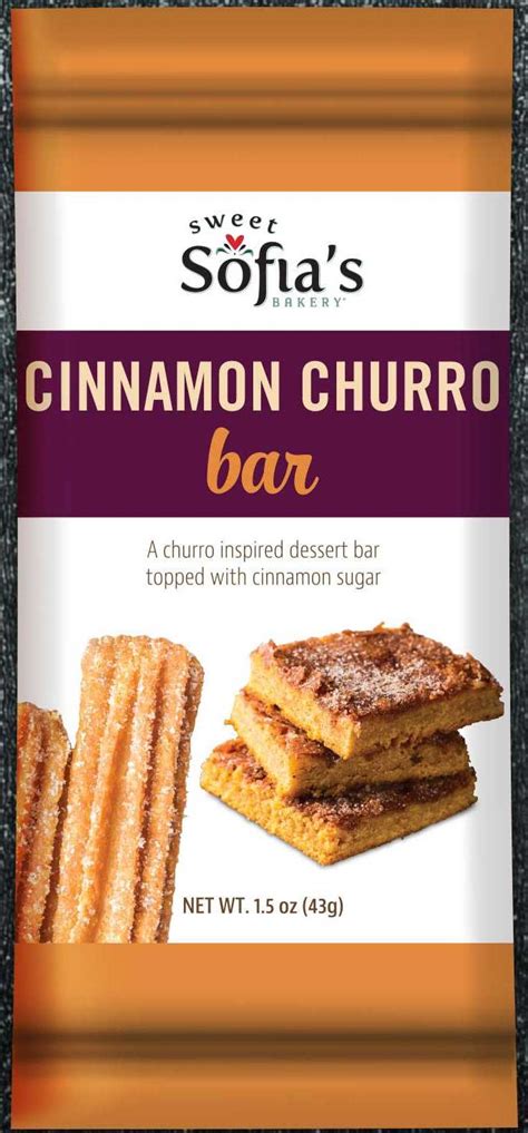 Love And Quiches Individually Wrapped Cinnamon Churro Bar 15 Ounce