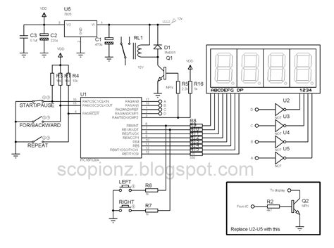 Programmable Digital Seven Segment Timer Circuit 16f628 ~ Scorpionz