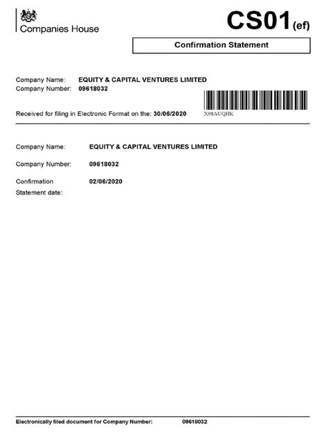 Companies House Document Pdf