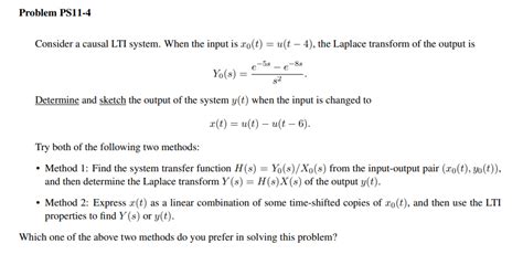 solved consider a causal lti system when the input is