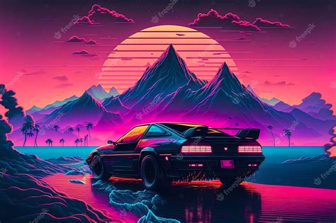 Synthwave Car Wallpapers Top Free Synthwave Car Backgrounds Wallpaperaccess
