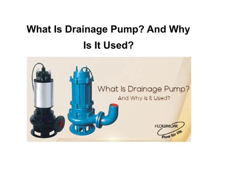 Drainage Pump Description At John Musgrave Blog