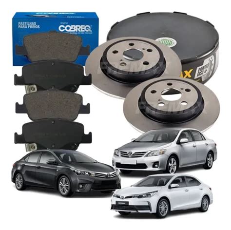 Kit Disco De Freio Pastilha Traseira Toyota Corolla Parcelamento