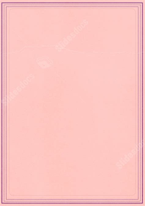 Border With A Vintage Touch Of Pink Page Border Background Word