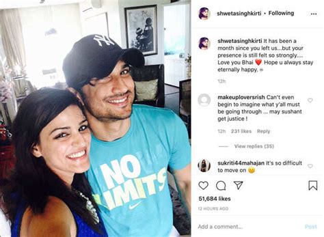 Sushant Singh Rajputs Sister Pens Emotional Note On His One Month