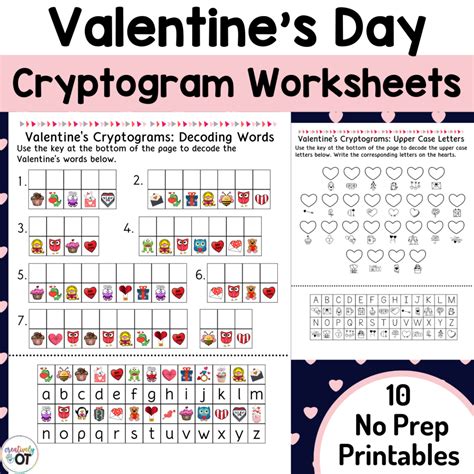 Valentines Day Cryptogram And Decoding Worksheets Made By Teachers