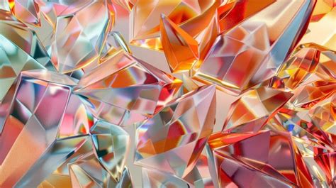 Premium Photo A 3d Render Of A Crystal Glass Texture On A Trendy Colorful Background