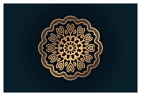 Modern Decorative Golden Luxury Circular Graphic By Tanvir Enayet