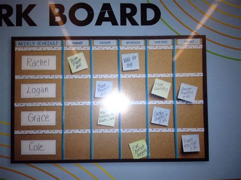 Activities And Chores Planning Board