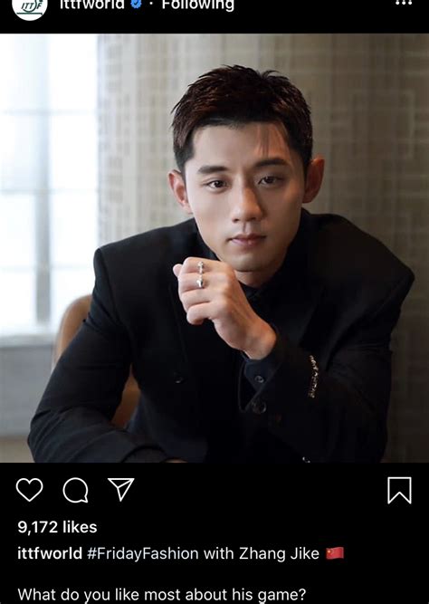 Zhang jike looks different now that he's away from table tennis : r ...