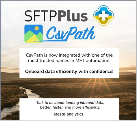 csvpath framework users can now automate data pre boarding seamlessly from… david kershaw
