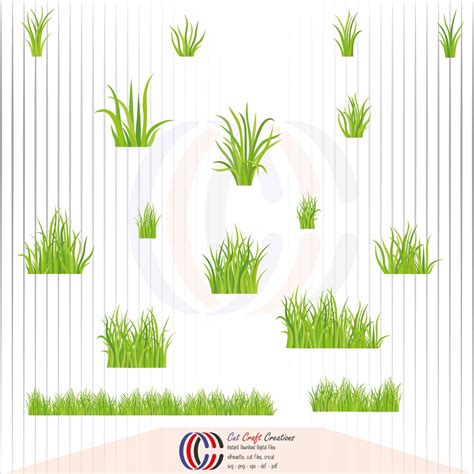 Grass Svg Bundle Grass Svg Clipart Wild Grass Svg Cut Files For Cricut Grass Svg Cut Files