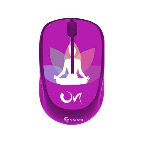 Mini Mouse Inalámbrico Steren 1000 Dpi´s Óptico Ohm Steren Com 5707cmo Color Morado