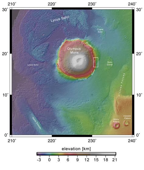 Olympus Mons Map