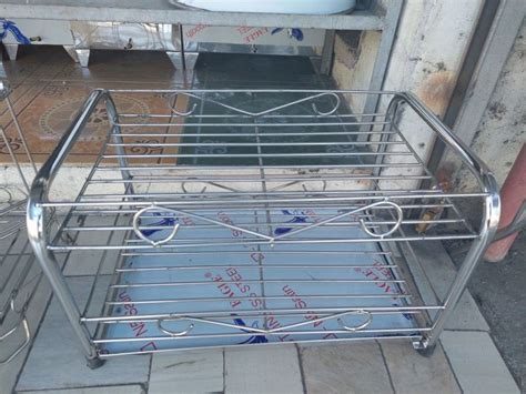 2layer Glass Rack Lagayan Ng Baso Tasa Pure Stainless 304 Lazada Ph