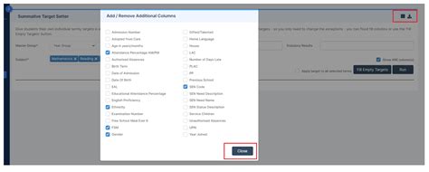 How To Use The Summative Target Setter Bromcom Documentation Centre