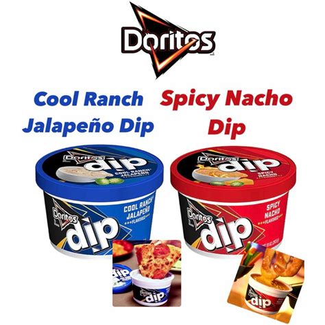 Doritos Jalapeno Nacho Cheese Dip Cool Ranch Jalapeno Dairy Dip 283
