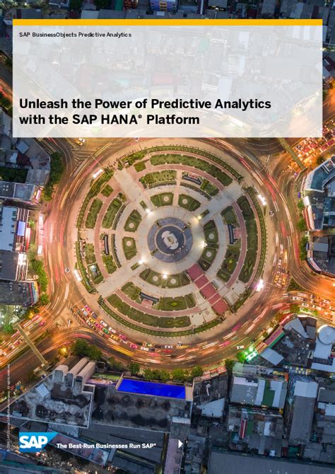Pdf Unleash The Power Of Predictive Analytics With The Sap Hana® Platform