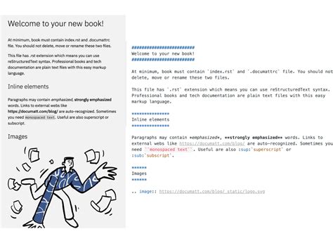 Markdown And Restructuredtext Documatt