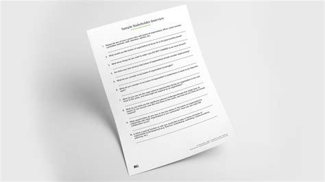 Sample Stakeholder Interview Mission Increase Learn