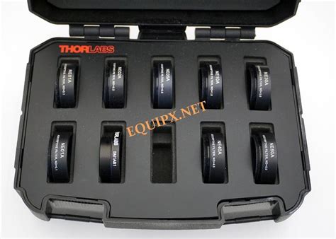 Used Thorlabs 25mm Diameter Neutral Density Filters Set Of 9 With