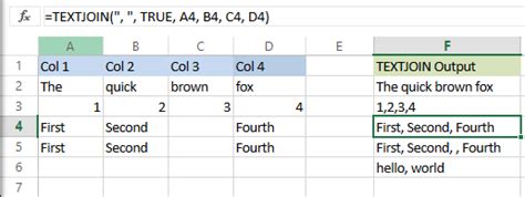 Office Excel TEXTJOIN Function Lim Guo Hong