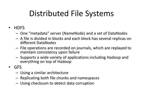 Ppt Dive Into Distributed Storage Systems Challenges And Solutions Powerpoint Presentation