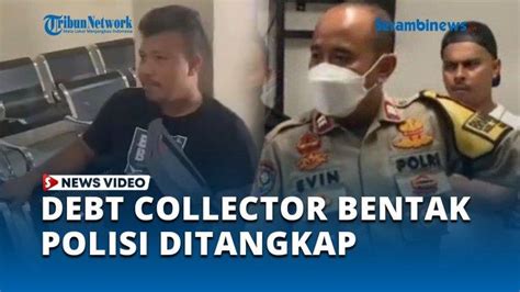 VIDEO Viral Tiga Debt Collector yang Bentak Anggota Polisi, Akhirnya Ditangkap - Serambinews.com