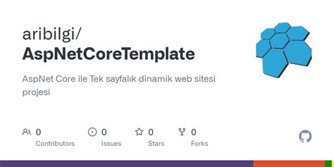 Github Aribilgi Aspnetcoretemplate Aspnet Core Ile Tek Sayfal K Dinamik Web Sitesi Projesi
