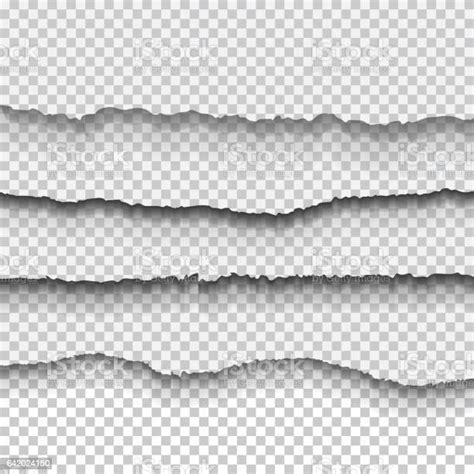 투명 한 현실적인 찢어진된 종이 그림자 효과의 집합 종이에 대한 스톡 벡터 아트 및 기타 이미지 종이 찢겨진 0명
