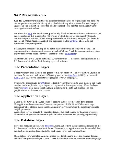 Sap Basis Pdf Databases Server Computing