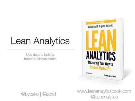 lean analytics workshop from lean startup conf ppt