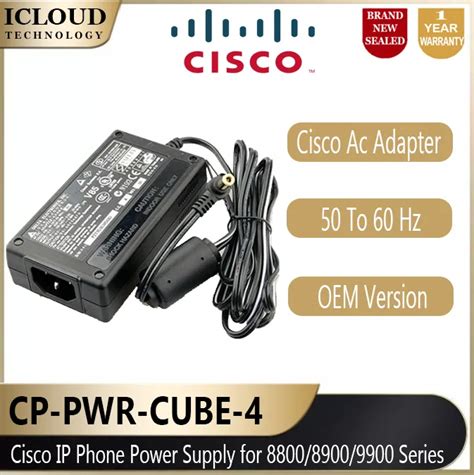 Cisco Cp Pwr Cube 4 Ip Phone Power Transformer For The 8800 Phone Series Cisco Power Cube 4