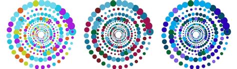 premium vector circular symmetrical color pattern of lines and