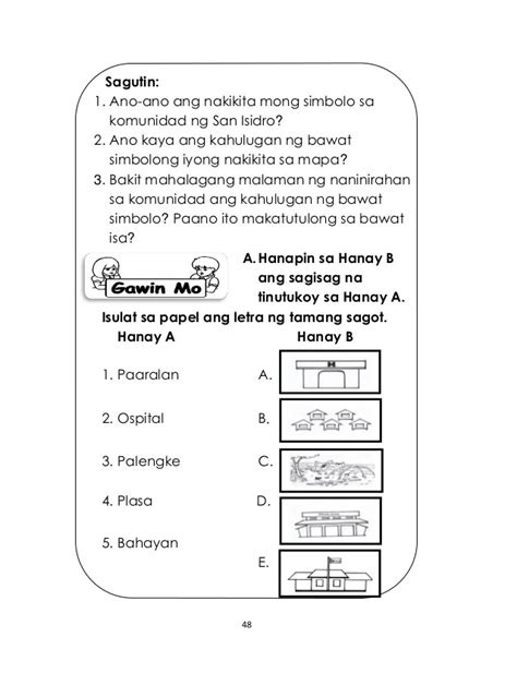 Mga Simbolo Sa Mapa Grade 3 Worksheets Sa Dayagram Tsart Mapa At Graph Naipapahayag Ang Sariling