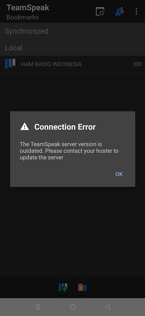 connection error the teamspeak server version is outdated teamspeak 6 client teamspeak