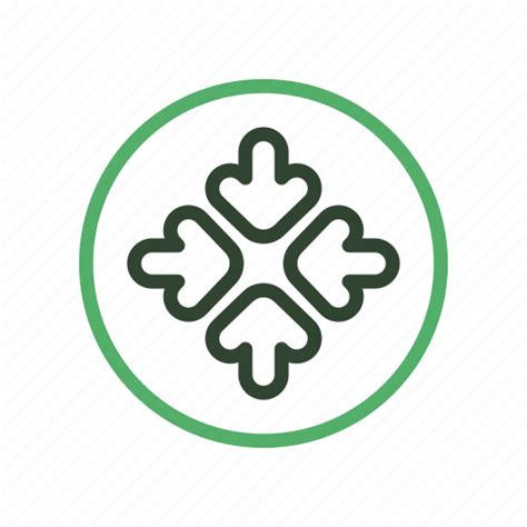 Arrow Minimize Constrict Reduce Resize Icon Download On Iconfinder