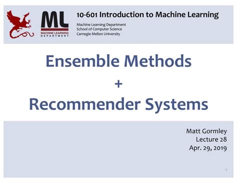 Ensemble Methods And Recommender Systems Pdf
