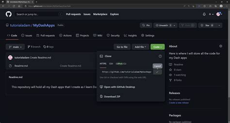 Github Installation — Dash Tutorial